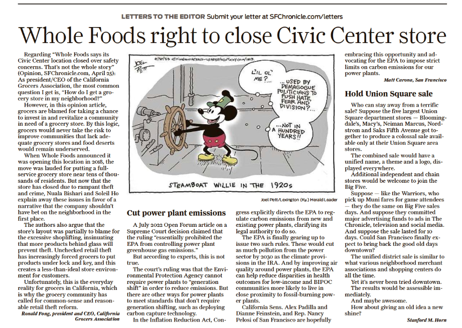 Ron Fong: Grocers should be applauded for taking risks on communities ...